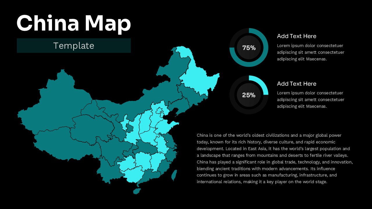 China Map Template for PowerPoint & Google Slides - SlidePick