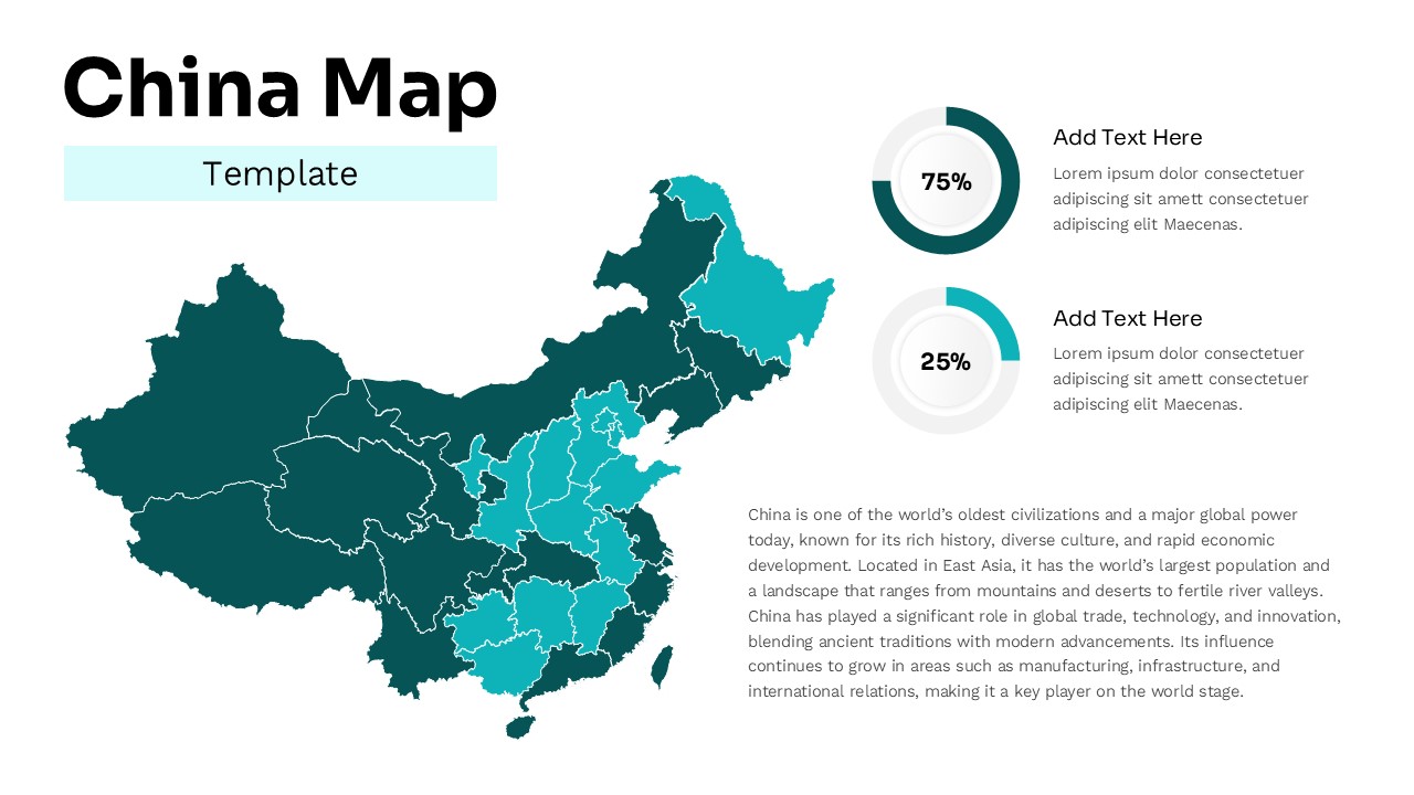 China Map Template for PowerPoint & Google Slides - SlidePick
