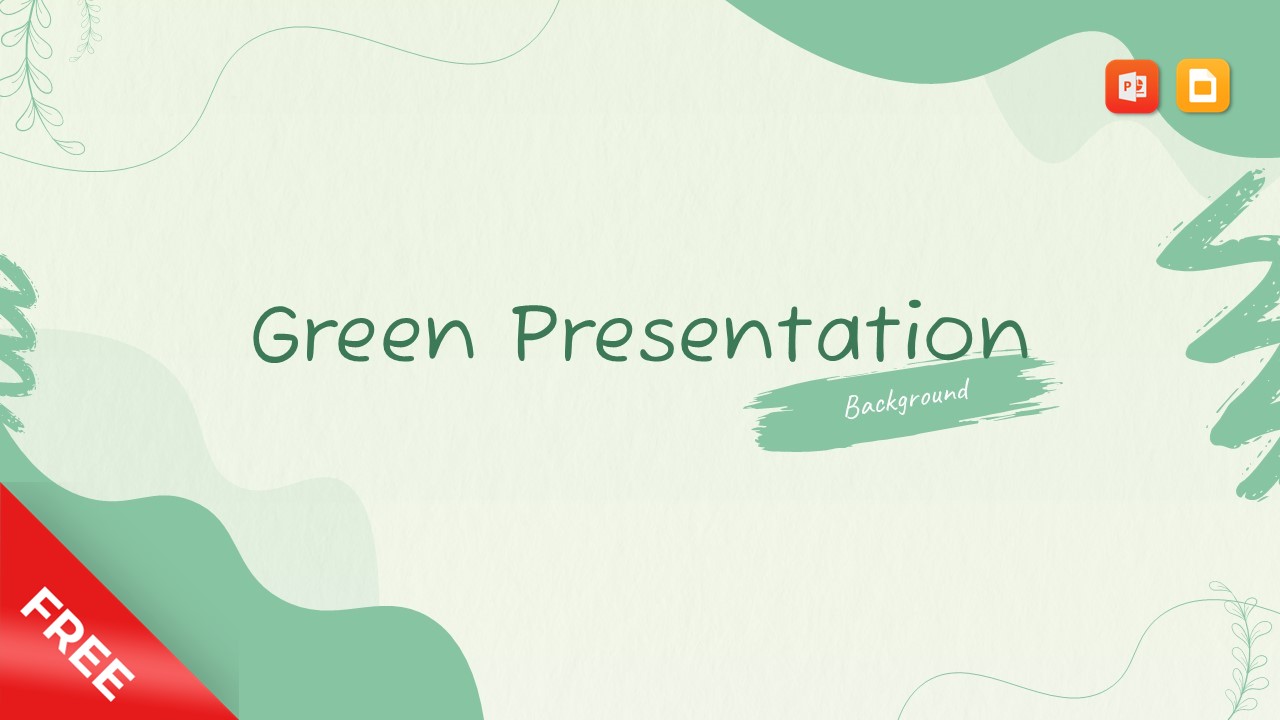 Free Green Presentation Background - SlidePick