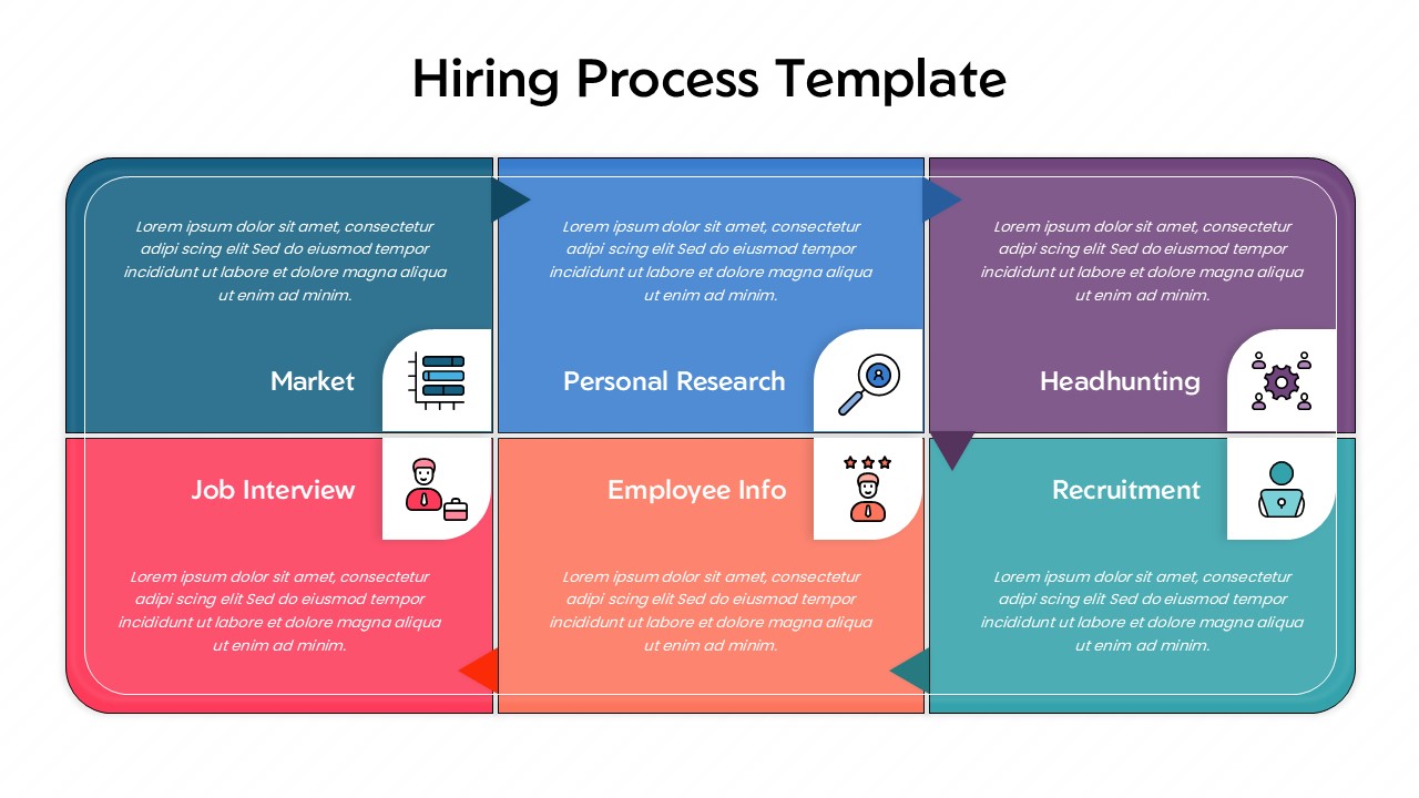 Hiring Process Workflow Template for PowerPoint & Google Slides