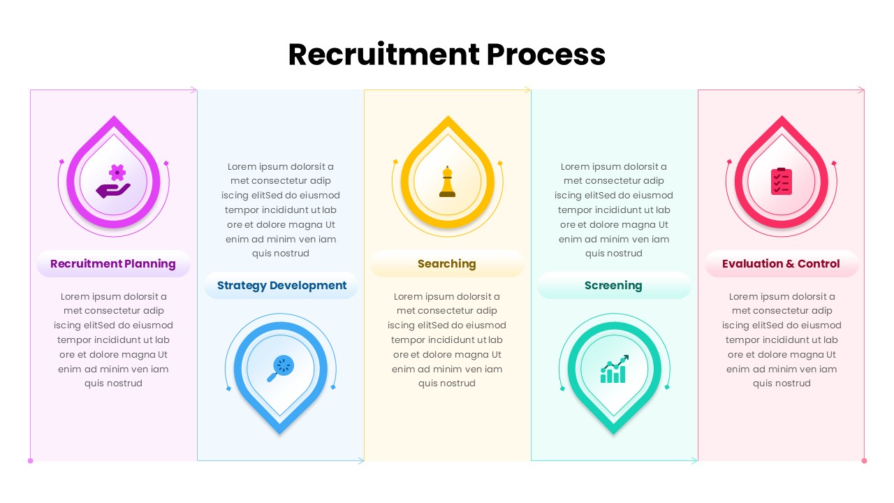 Hiring Process Workflow Template for PowerPoint & Google Slides