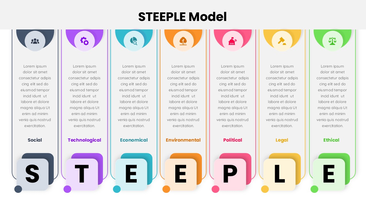 STEEPLE Model Template - SlidePick